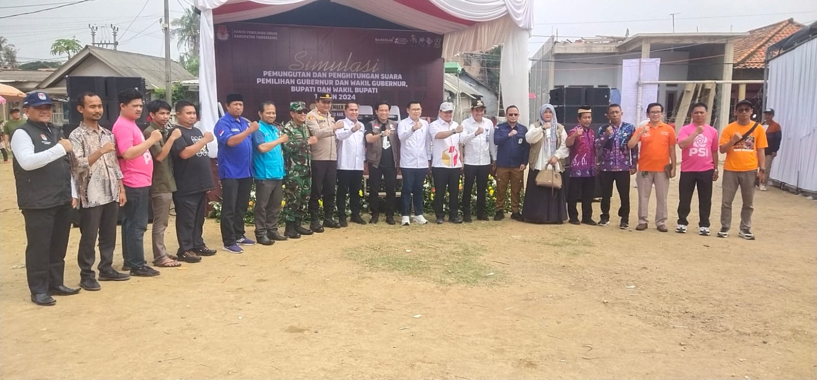 Danramil 08/Kronjo Monitoring Simulasi Pemungutan dan Perhitungan Suara